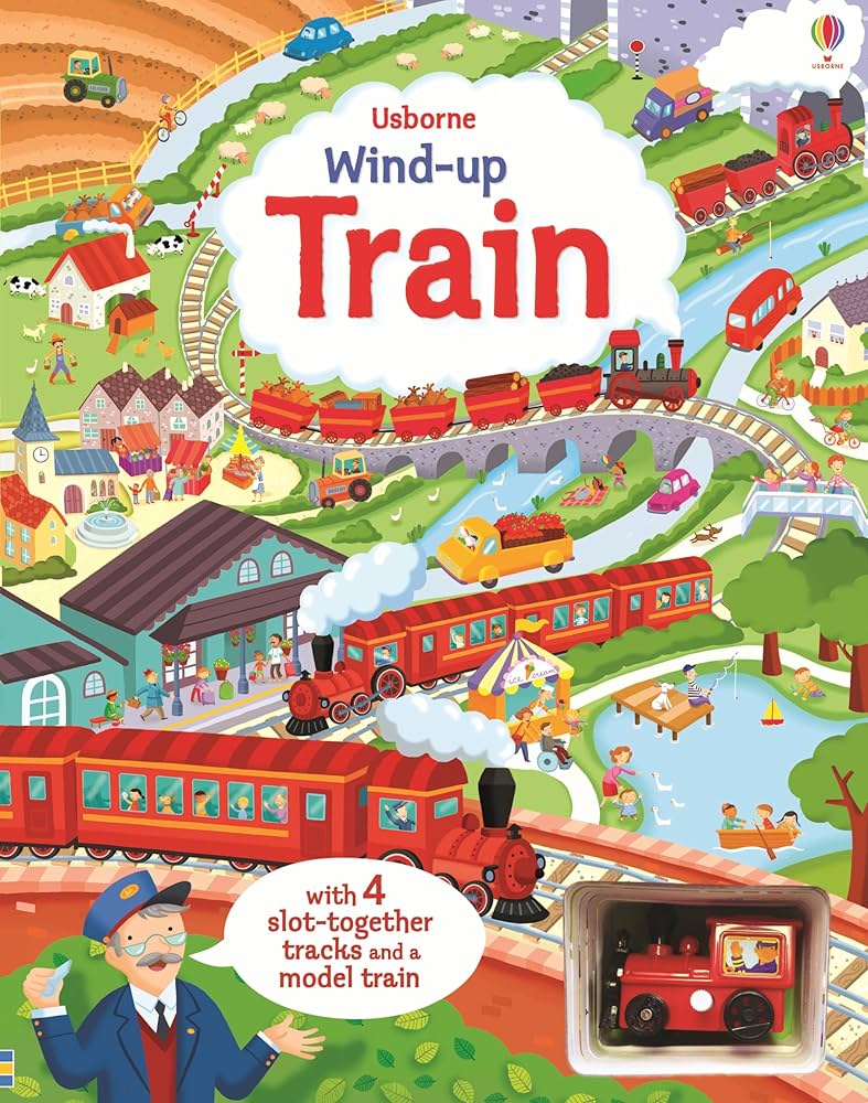 Usborne Wind Up Train Book – The Toy Shoppe Northport