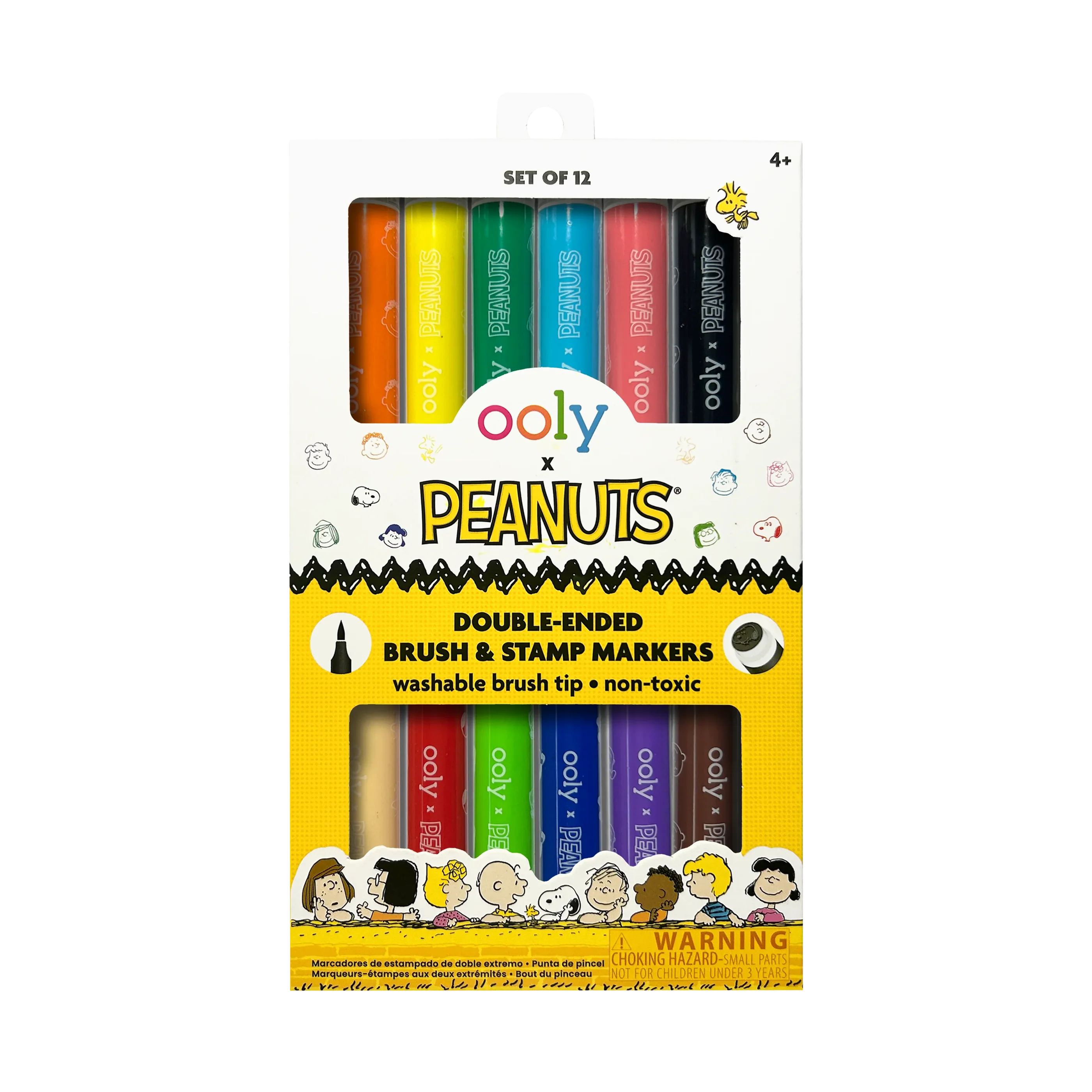 Peanuts Double-Ended Brush & Stamp Markers - Set of 12 – The Toy Shoppe ...