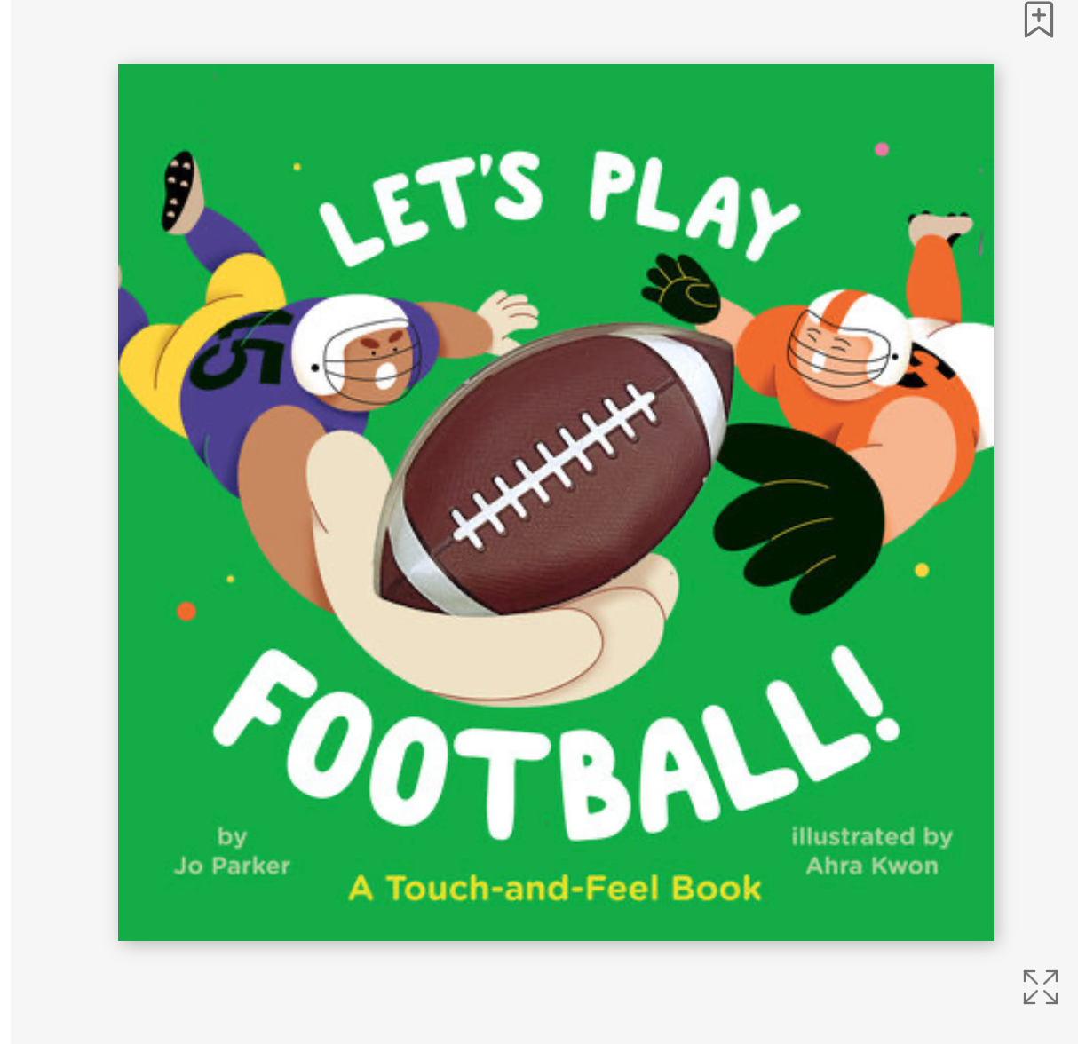 Let's Play Football! A Touch and Feel Book – The Toy Shoppe Northport