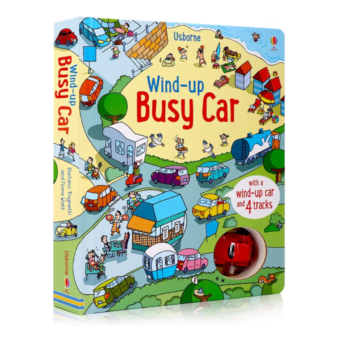 Usborne Wind Up Busy Car Book – The Toy Shoppe Northport