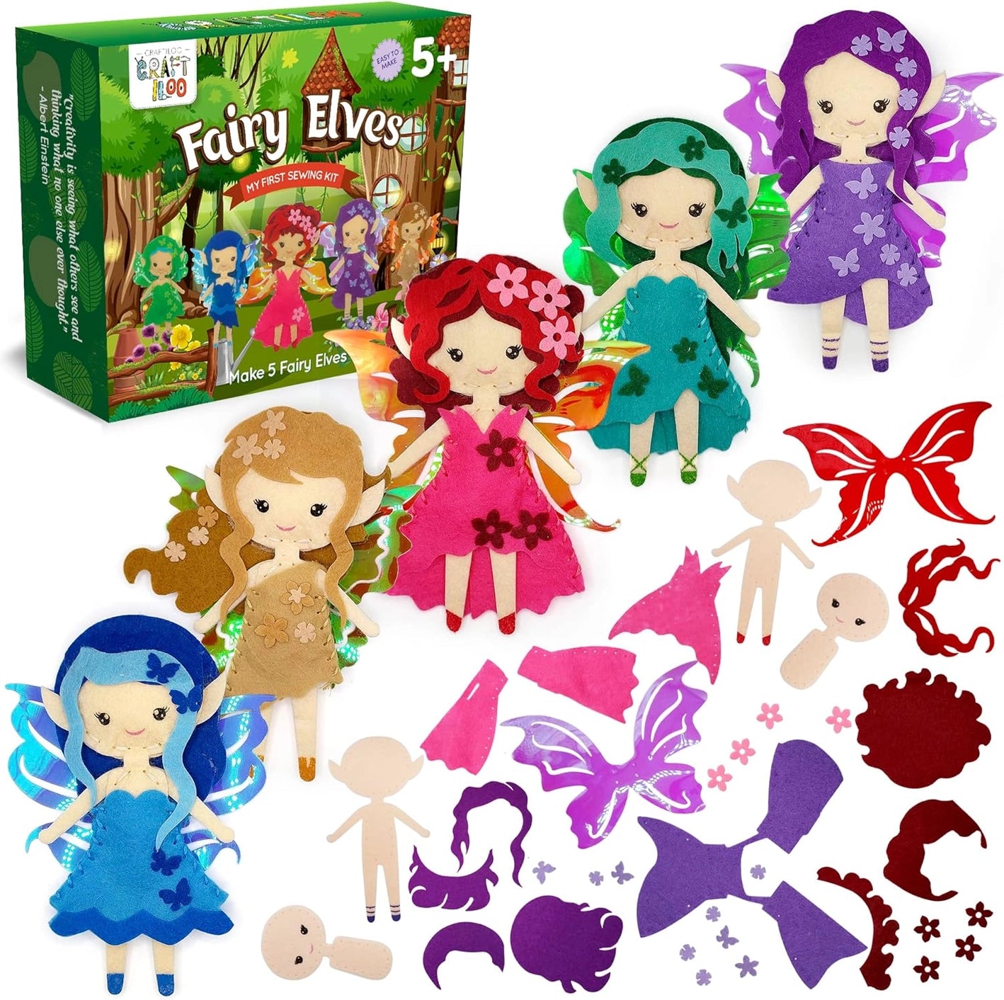Craftiloo Fairy Elves Sewing Kit for Kids – The Toy Shoppe Northport